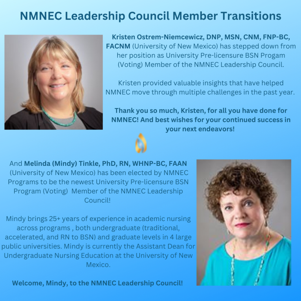 NMNEC Leadership Council Transitions | NMNEC