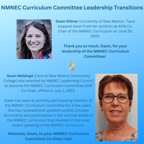 NMNEC Curriculum Committee Leadership Changes | NMNEC