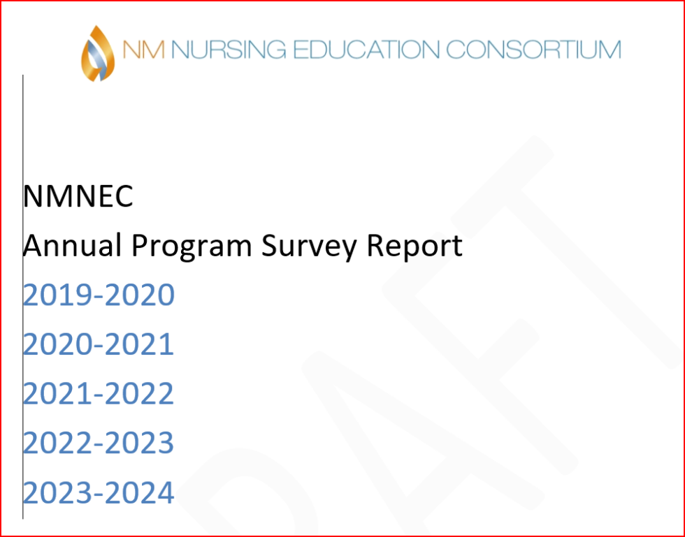 NMNEC Annual Program Survey Report for 2023-2024 | NMNEC